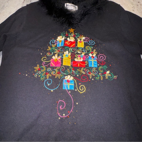 Jack B. Quick | Tops | Vintage Jack B Quick Large Christmas Embroidered ...